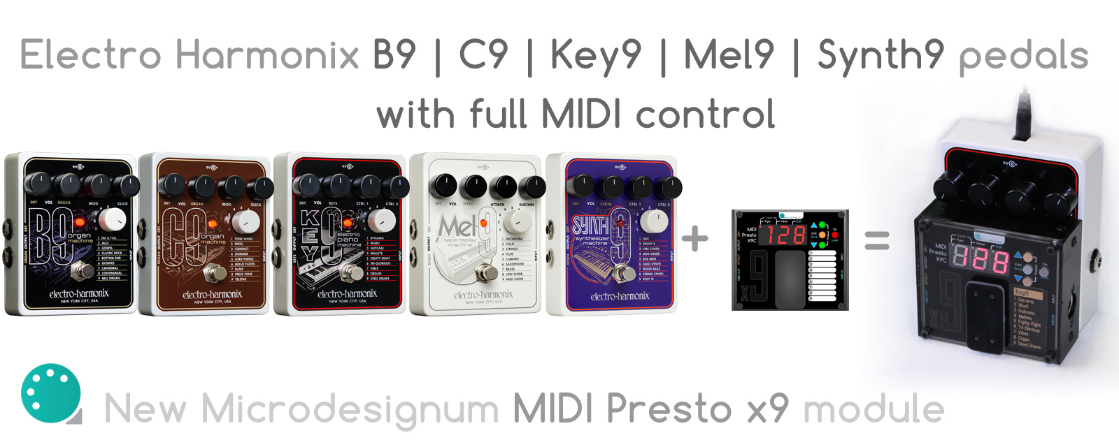 Microdesignum: MIDI controllers for comfortable use of the music gear