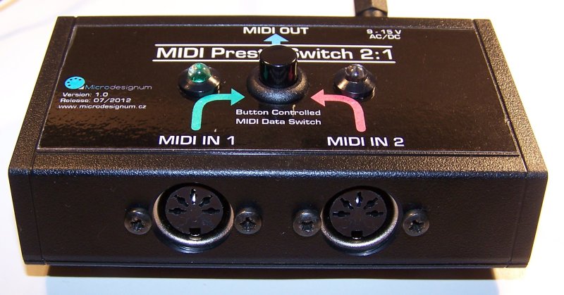 Přepínač MIDI vstupů Presto Switch