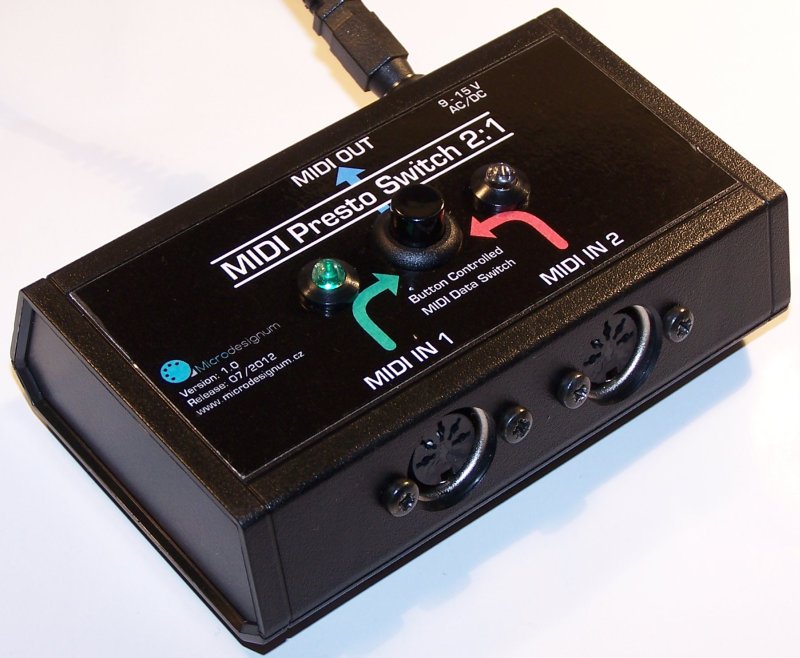 Přepínač MIDI vstupů Presto Switch